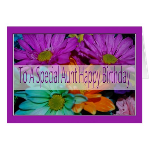 Birthday Card For Aunt Zazzle
