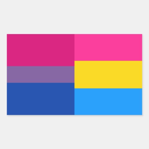 Bisexual Pansexual Flag Stickers Zazzle