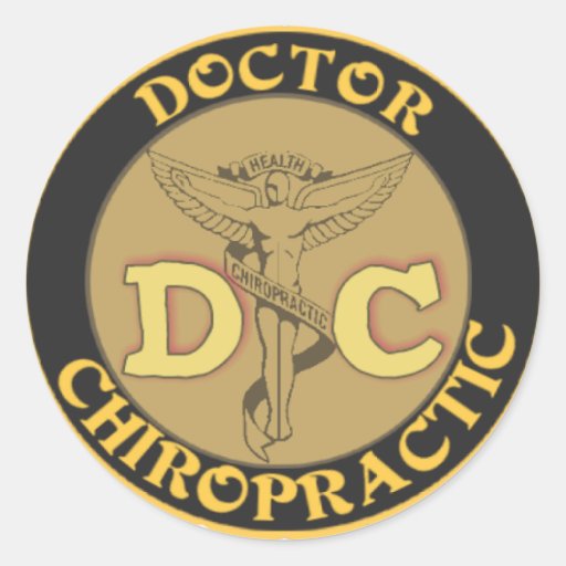 DC LOGO - DOCTOR CHIROPRACTIC CADUCEUS ROUND STICKER | Zazzle DC LOGO - DOCTOR CHIROPRACTIC CADUCEUS ROUND STICKER | Zazzle