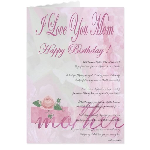 Happy Birthday Mother From Daughter Greeting Card Zazzle happy-birthday-mother-from-daughter-greeting-card-zazzle