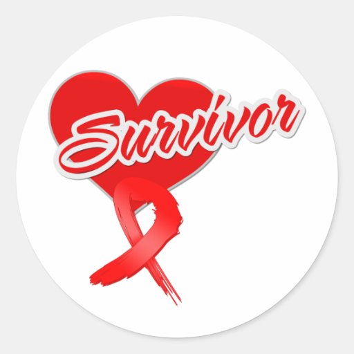 Heart Disease Ribbon Stickers And Sticker Designs