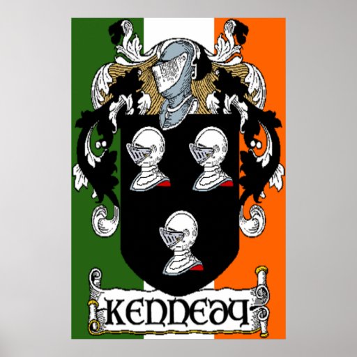 Kennedy Coat of Arms Irish Flag Print | Zazzle Kennedy Coat of Arms Irish Flag Print | Zazzle