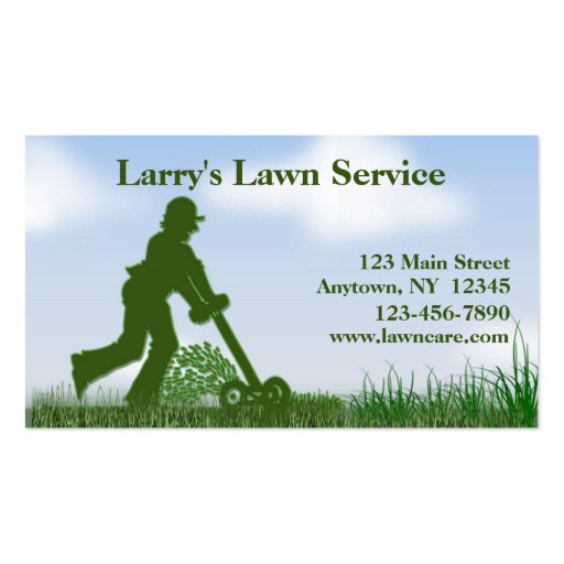 Lawn Care Business Card Zazzle