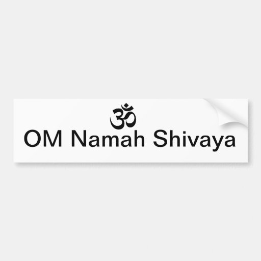 OM Namah Shivaya Bumper Sticker | Zazzle OM Namah Shivaya Bumper Sticker | Zazzle