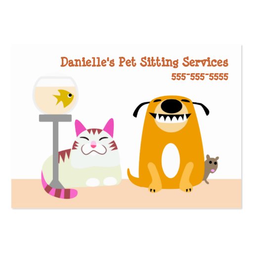 Pet Sitting Services Business Card Templates Zazzle