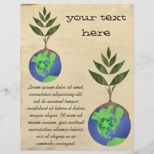 Reuse Reduce Recycle Tree Earth Globe Personalized Flyer | Zazzle Reuse Reduce Recycle Tree Earth Globe Personalized Flyer | Zazzle