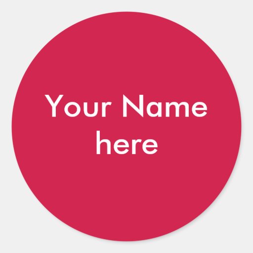 Your Name Sticker Create Your Own Zazzle
