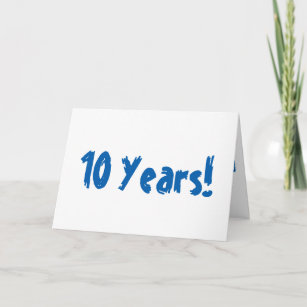 10 Year Anniversary Cards | Zazzle.com.au