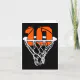 10th Birthday Basketball Ten 10 Years Old Boys Kid Card | Zazzle