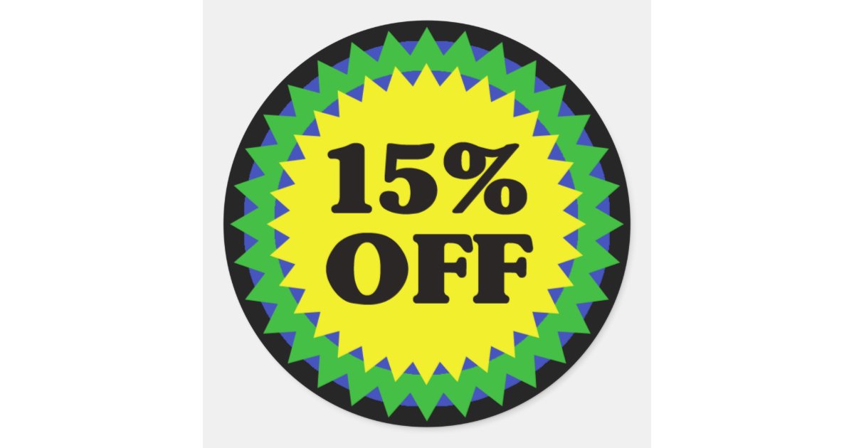 15% OFF RETAIL SALE Sticker | Zazzle