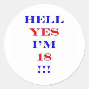 18th Birthday Stickers | Zazzle AU