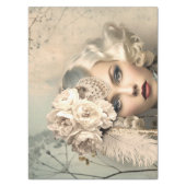 1920's Flapper Beauty, and Hummingbird, decoupage Tissue Paper | Zazzle