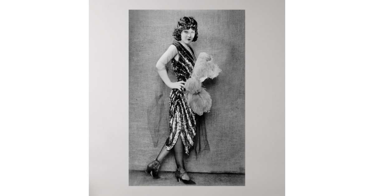 1920s Flapper Fashion Poster | Zazzle