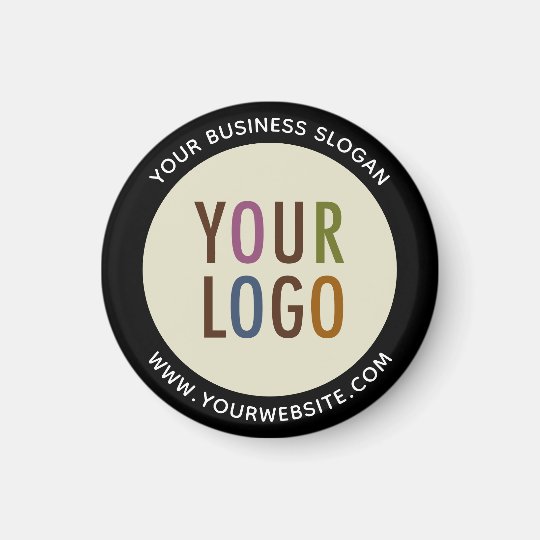 1.25" Round Custom Button Magnet Your Company Logo | Zazzle.com.au