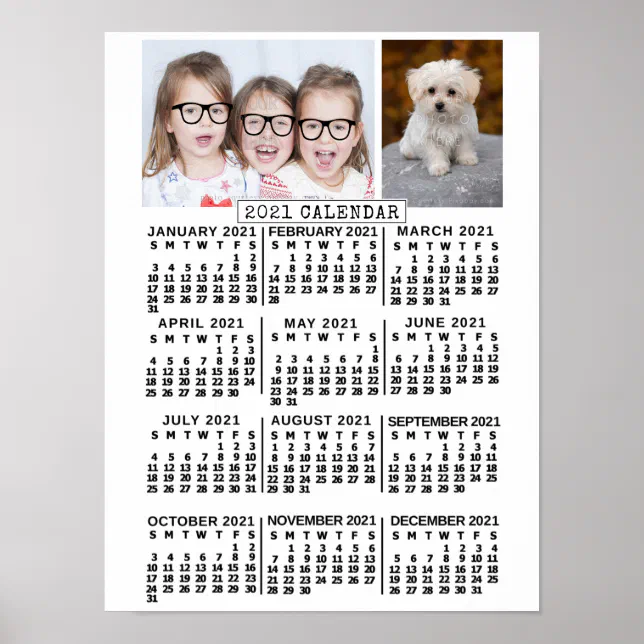 2021 Calendar (See Description for New Version) Poster | Zazzle