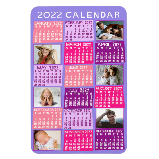 2022 Calendar (See Description for New Version) Magnet | Zazzle