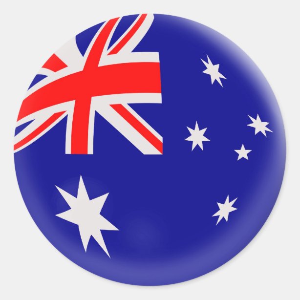 Australia Flag Stickers | Zazzle AU