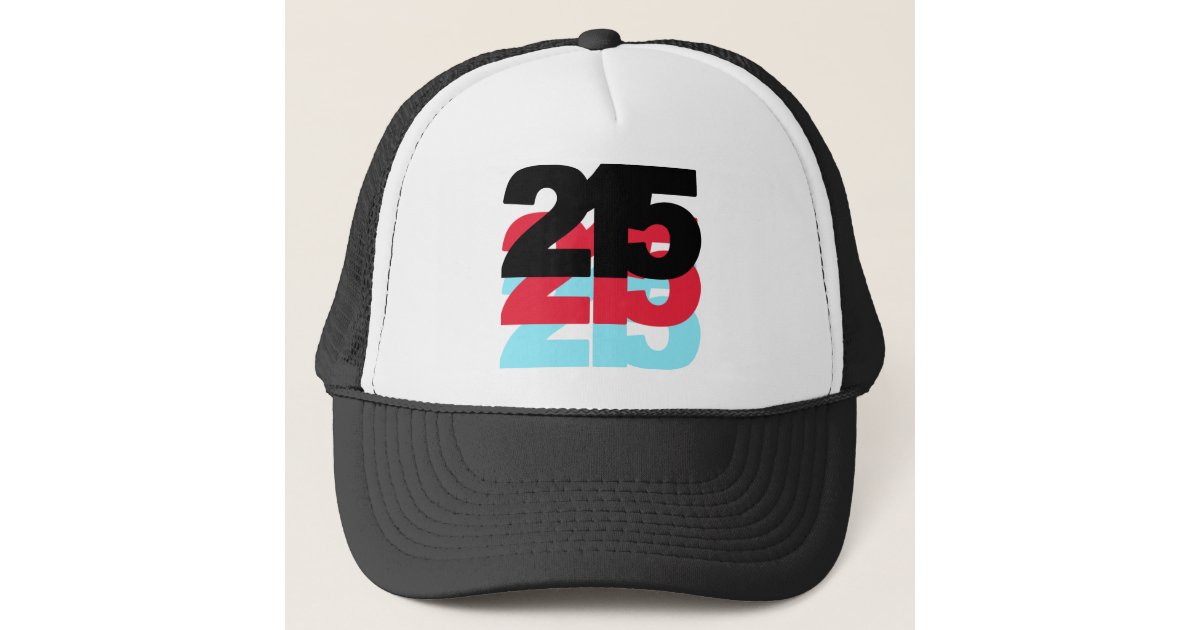 215-area-code-trucker-hat-zazzle