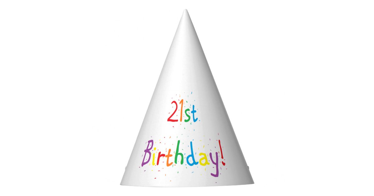 "21st Birthday" Party Hats | Zazzle