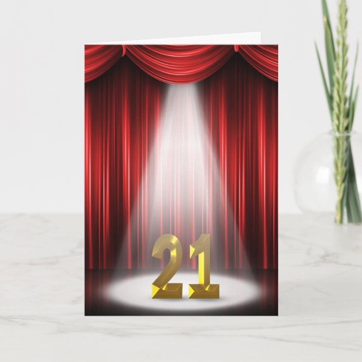 21st Birthday Spotlight Card | Zazzle.com.au