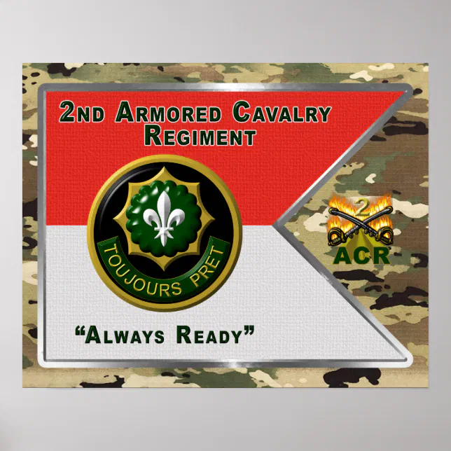 2nd Armored Cavalry Regiment “Always Ready” Poster | Zazzle