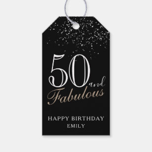 Happy 50th Birthday Gift Tags & Gift Enclosures | Zazzle.com.au
