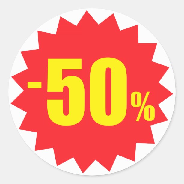 50 Percent Off Stickers | Zazzle AU