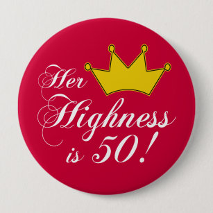 50th Birthday Badges & Pins | Zazzle AU