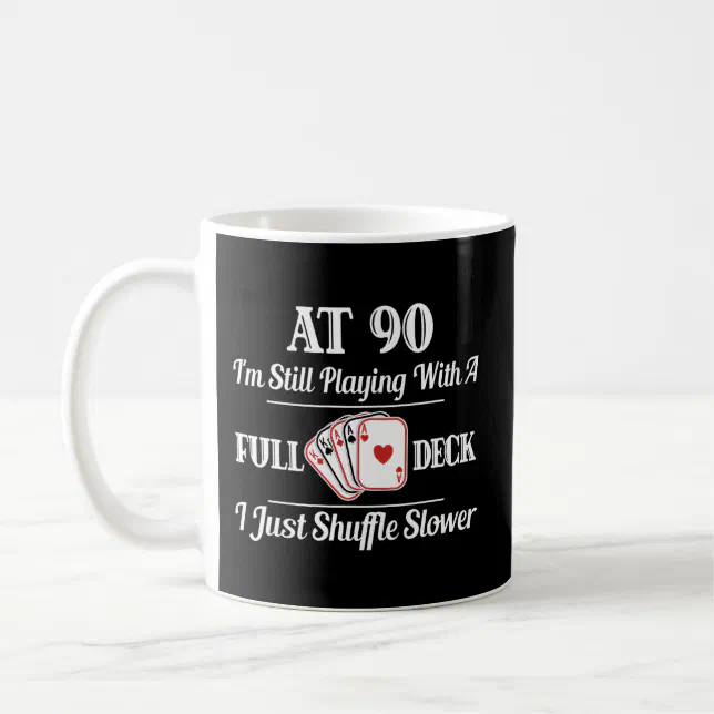 90Th 90 Cards Coffee Mug | Zazzle