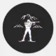A Biathlete With Rifle And Cross-country Skis Moti Classic Round ...