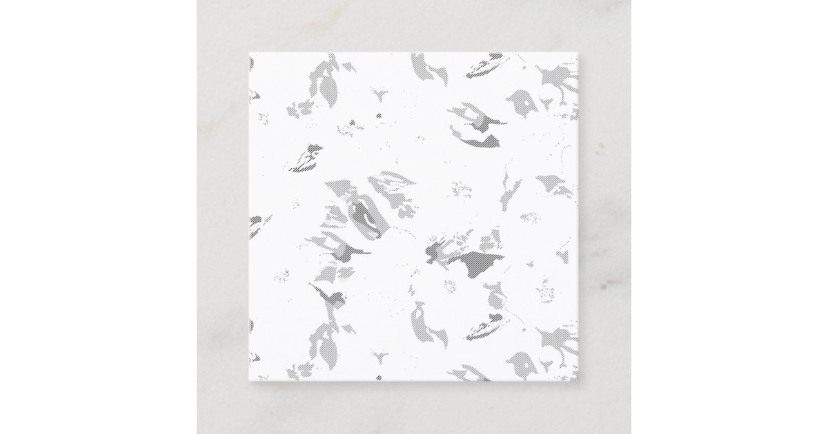 a black and white photo of a white background calling card | Zazzle