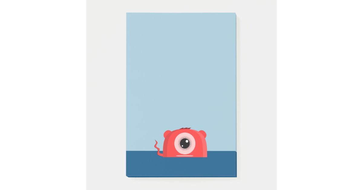 A Cute and Friendly Cyclops Mutant Monster Post-it Notes | Zazzle