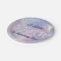A Little Star Is Landing Celestial Baby Shower Paper Plate | Zazzle
