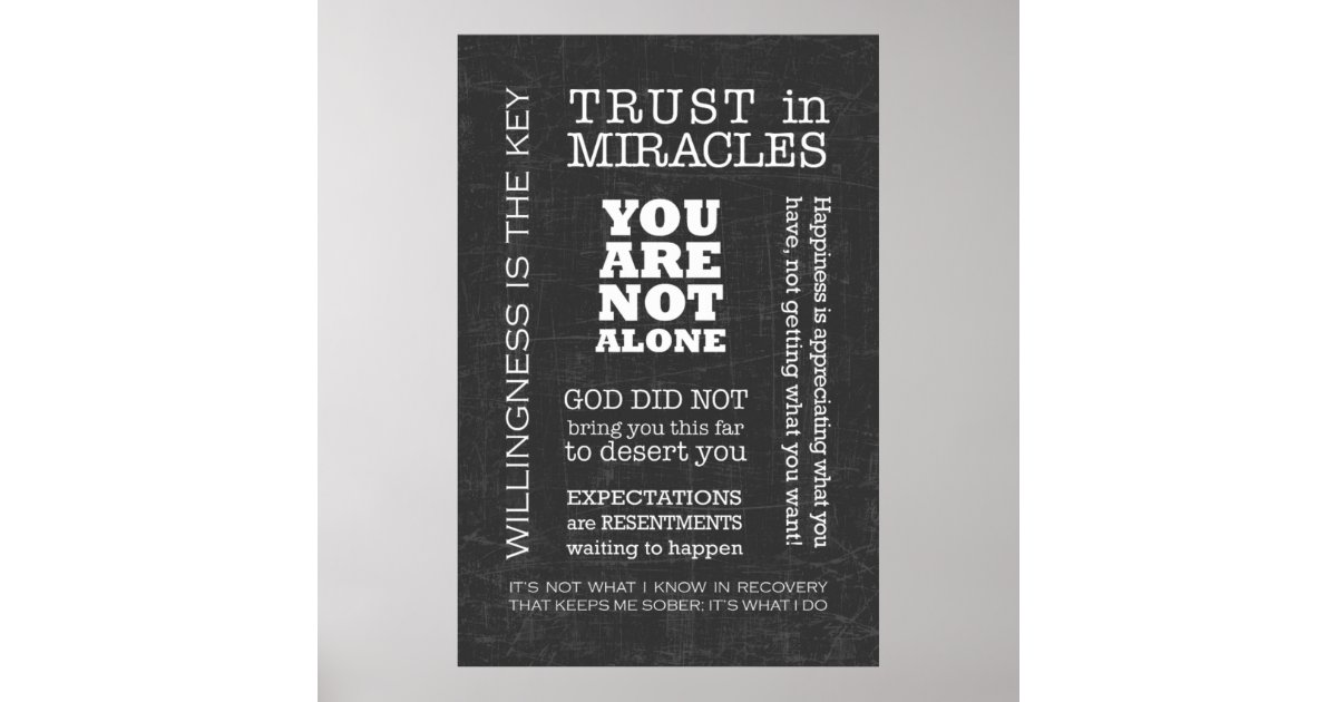 AA Sayings & Slogans 3 Poster | Zazzle