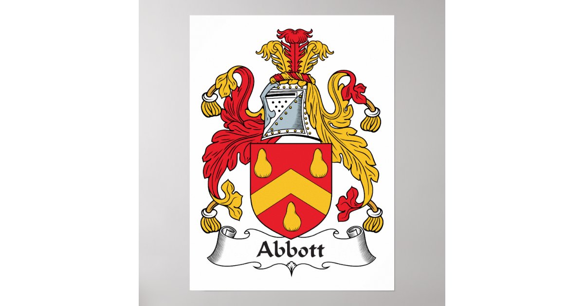 Abbott Family Crest Poster | Zazzle
