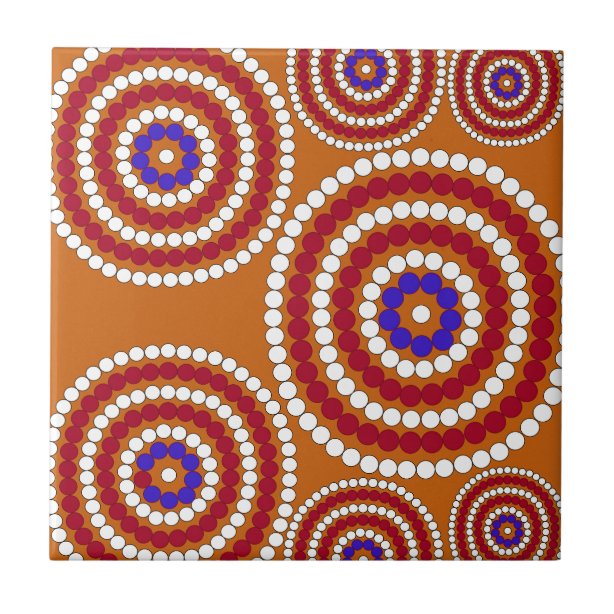 Aboriginal Decorative Ceramic Tiles | Zazzle.com.au