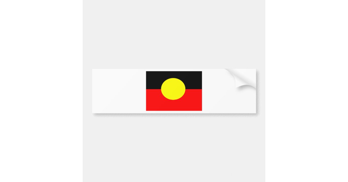 aboriginal-Flag Bumper Sticker | Zazzle