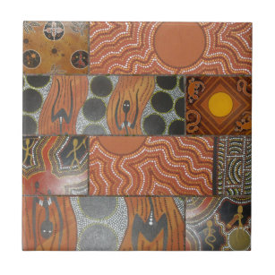 Aboriginal Decorative Ceramic Tiles | Zazzle.com.au