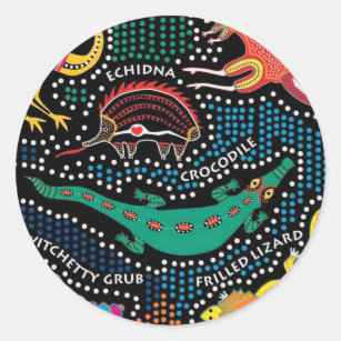 Aboriginal Art Stickers | Zazzle AU
