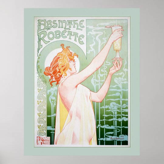 Absinthe Robette (Mint) Poster | Zazzle.com.au