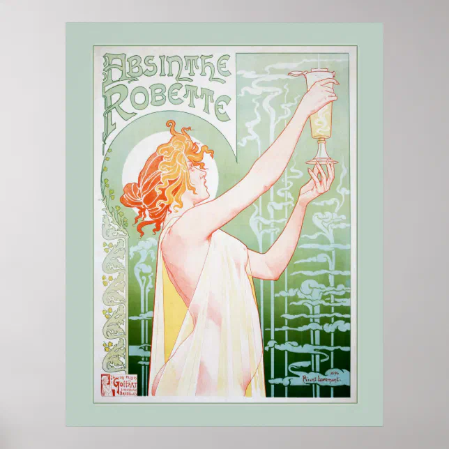 Absinthe Robette (Mint) Poster | Zazzle