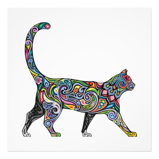 Abstract Cat Photo Print | Zazzle.com.au