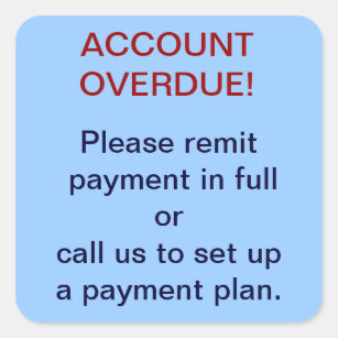 Overdue Stickers | Zazzle AU