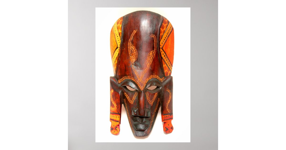 African mask poster | Zazzle