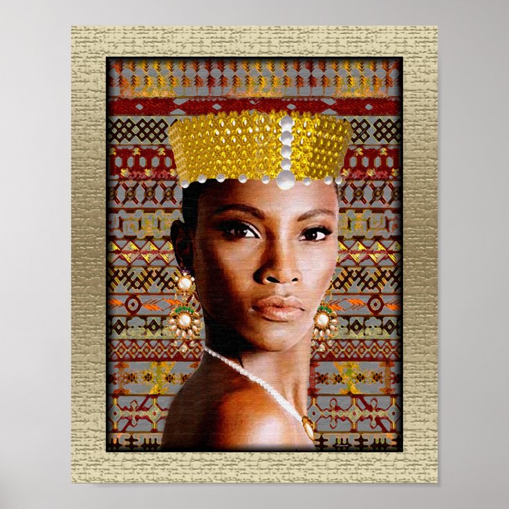 African Tribal Queen Poster | Zazzle