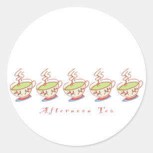 Afternoon Tea Stickers | Zazzle AU