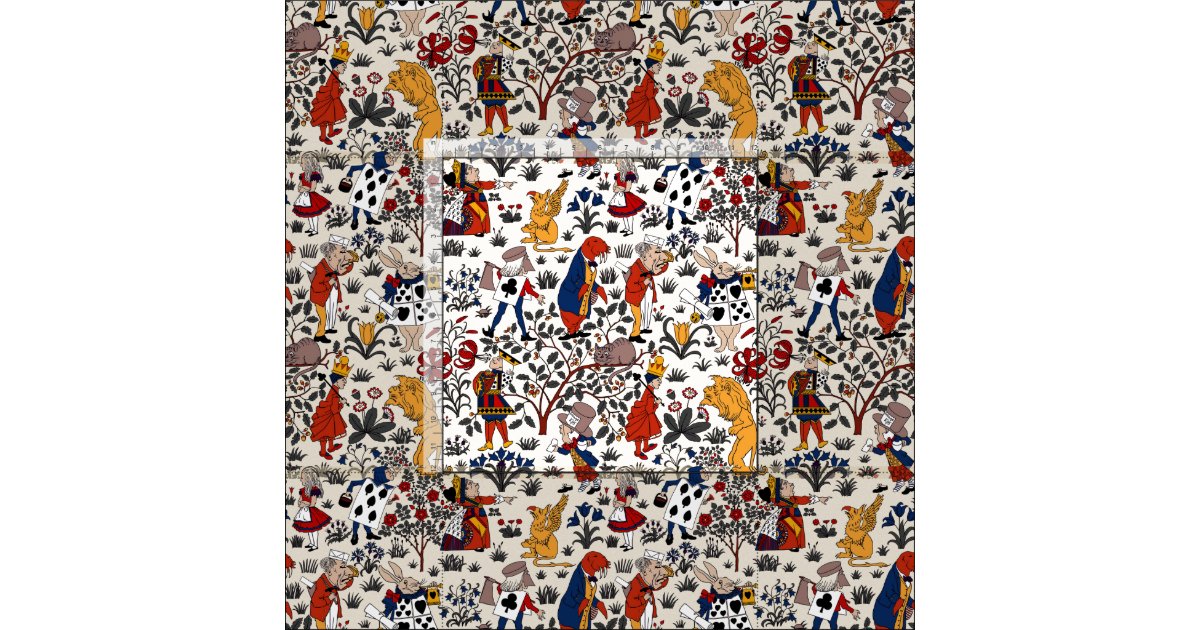 Alice In Wonderland Fabric Zazzle