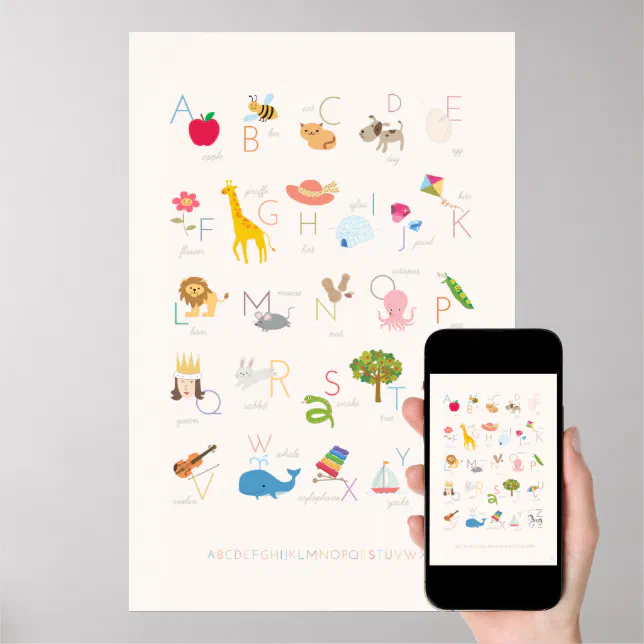 Alphabet Poster (English) | Zazzle