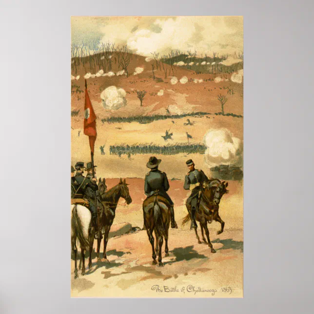 American Civil War Battle of Chattanooga 1863 Poster | Zazzle