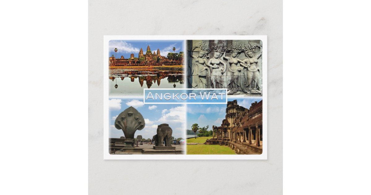ANGKOR WAT - Cambodia - Awatdevatasuppeleve - Naga Postcard | Zazzle